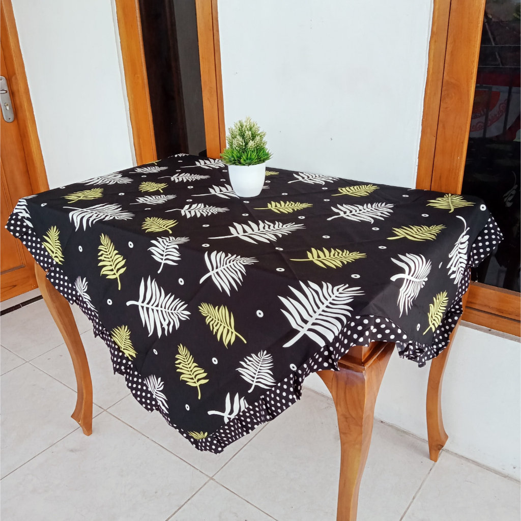 Jual TAPLAK MEJA KAIN RUMBAI PERSEGI SEGI EMPAT UKURAN 120 X 120 CM ...