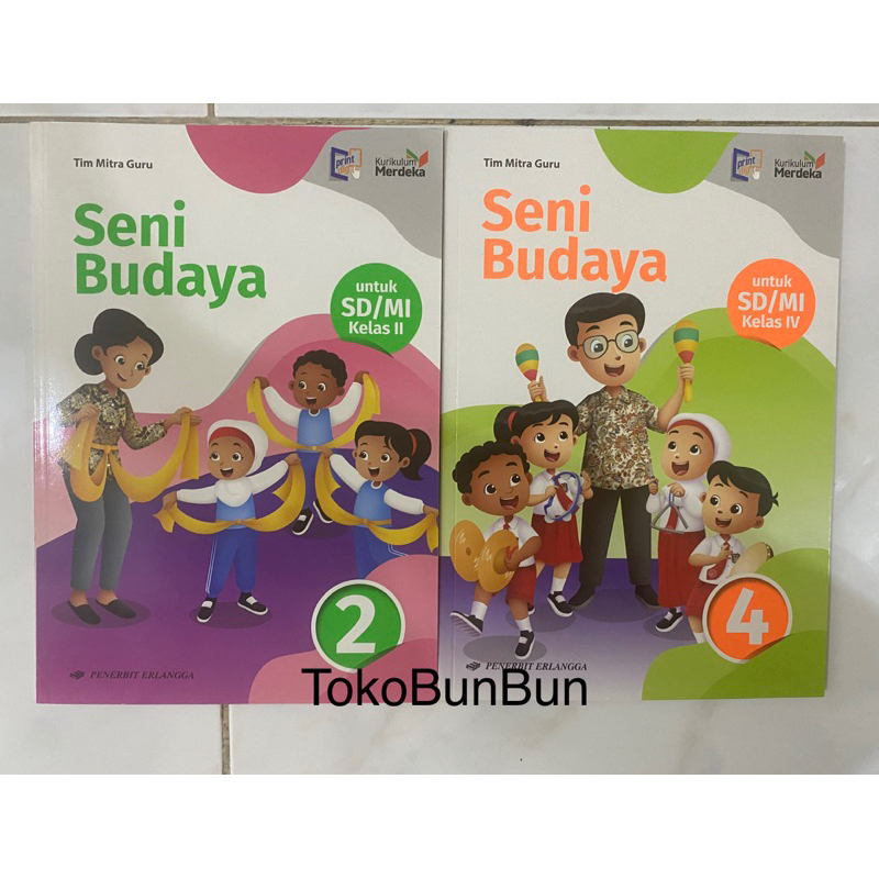 Jual BUKU SENI BUDAYA KELAS 2 & 4 KURIKULUM MERDEKA | PENERBIT ERLANGGA | Shopee Indonesia