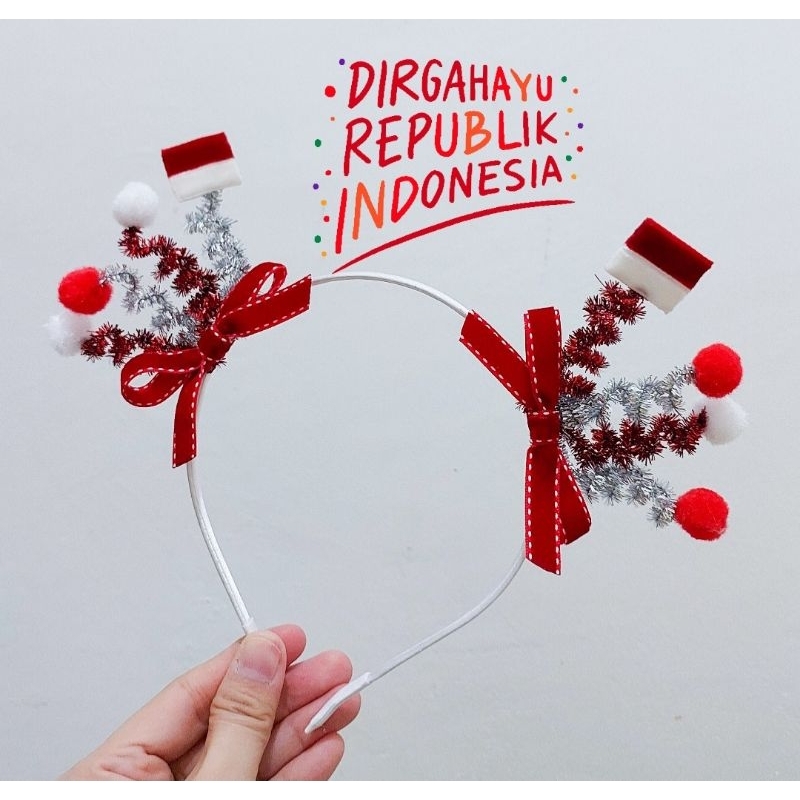 Jual Bando anak HUT RI | bando Agustusan | Bando Merah Putih | bando ...
