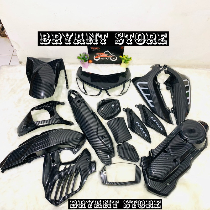 Jual NMAX NEW COVER CARBON FULL SET BODY NMAX BARU KARBON ZORO TUTUP N ...