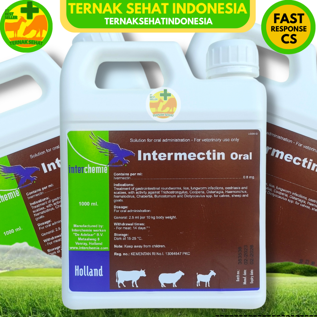 Jual INTERMECTIN ORAL 1 LITER ORIGINAL | Shopee Indonesia