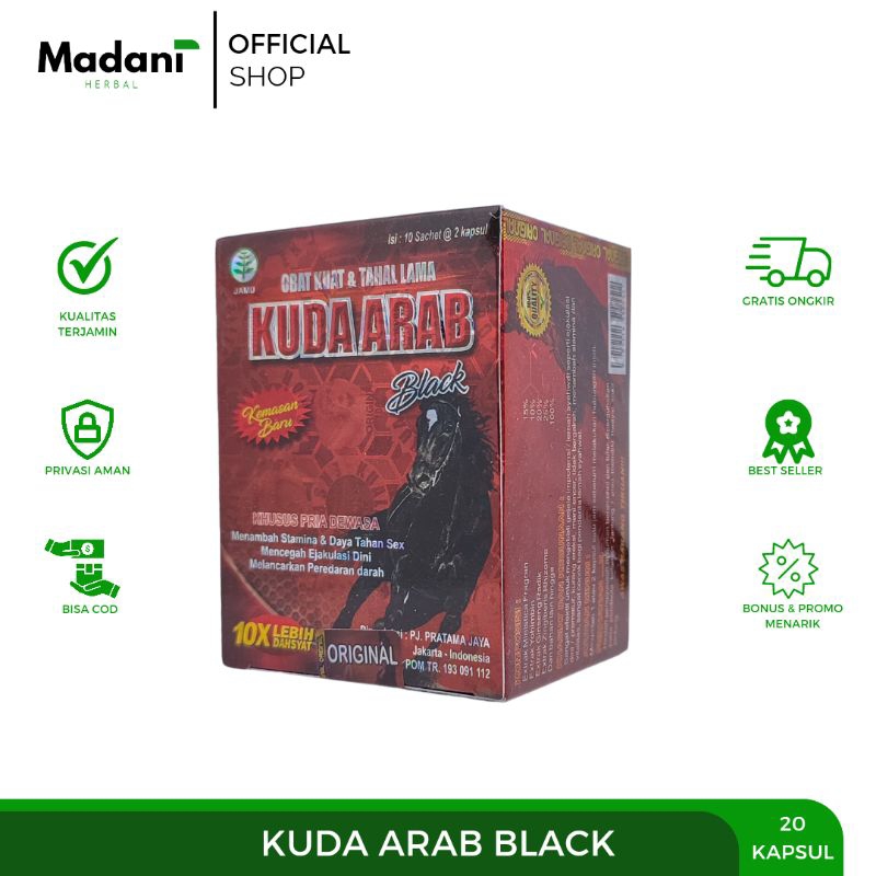 Jual KUDA ARAB BLACK Kapsul Stamina Original | Shopee Indonesia