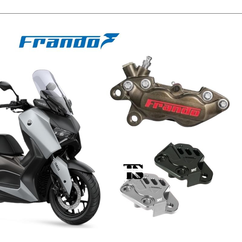 Jual Kaliper Frando 4 Piston Xmax FR6 Hard Anodized Original Frando 4 Piston Xmax Ukuran 300 MM ...