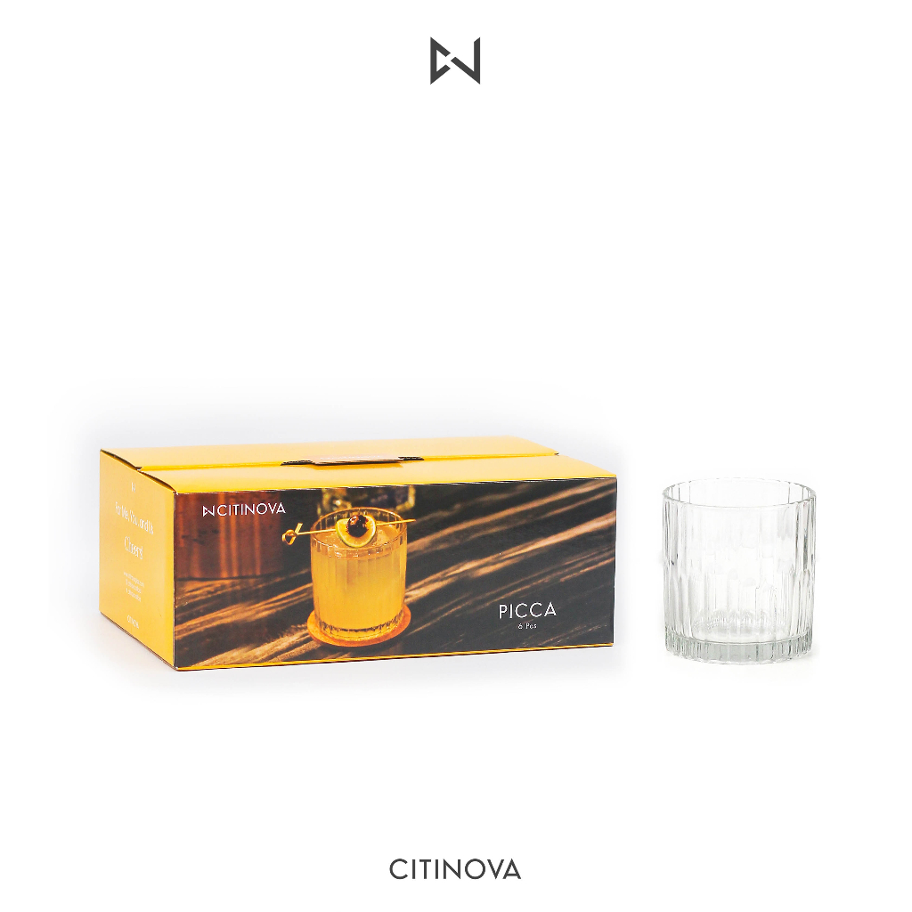 Jual Citinova Gelas Kaca / Glass Cup Picca 330 ml x 6 pcs | Shopee ...