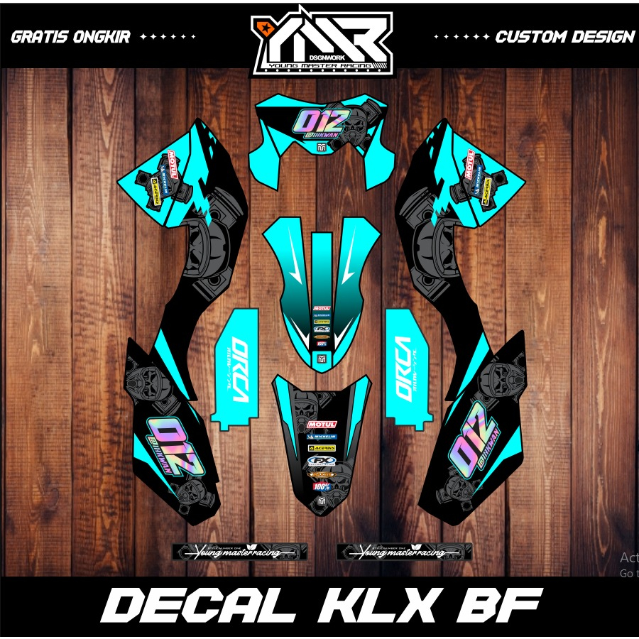 Jual Decal sticker stiker motor D TRACKER/DTX Full custom warna cerah ...