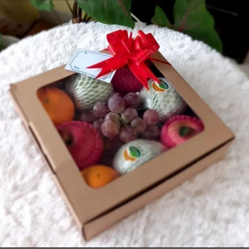 Jual Parcel Buah dus parcel buah gratis kartu ucapan | Shopee Indonesia