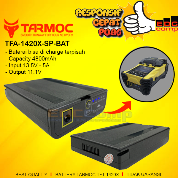 Jual Battery Tarmoc TFT-1420X fusion splicer Bukan AI9 AI8 Baterai ...
