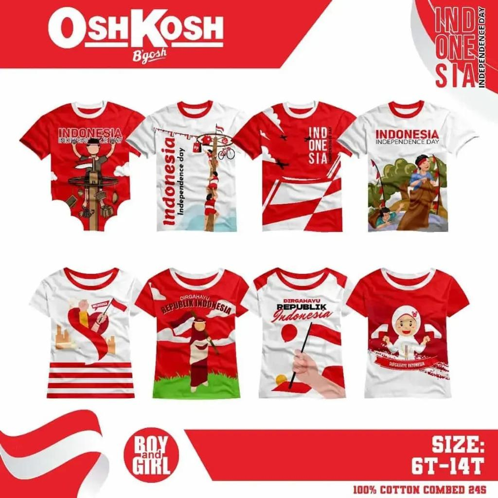 Jual OSH INDONESIA JUNIOR // kaos merdeka / kaos 17-an / kaos murah ...