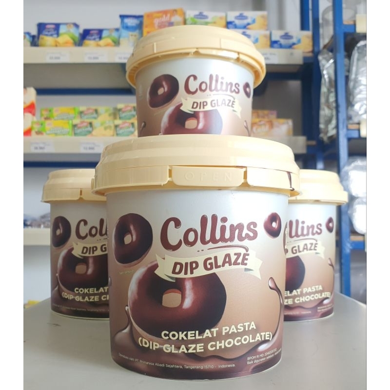 Jual Collins Glaze Coklat 1Kg / Topping Donat Coklat / Dip Glaze Coklat ...