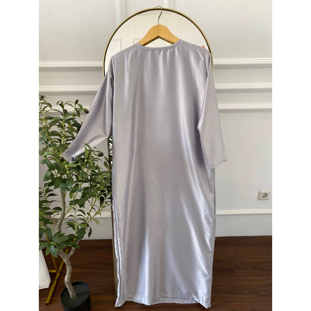 Jual Inner Dress GAMIS DALAMAN SATIN KEBAYA LENGAN PANJANG | Shopee ...