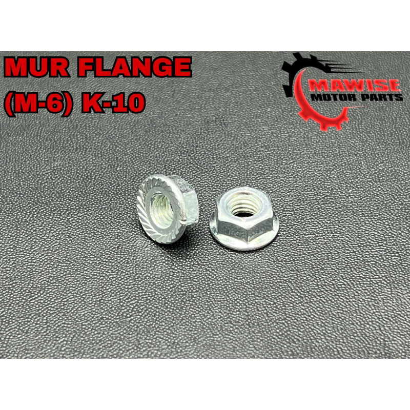 Jual [HARGA PER 1 PCS] MUR FLANGE FLENG M6 K10 | Shopee Indonesia