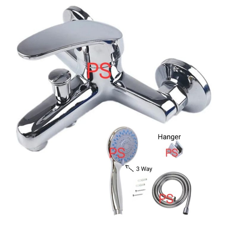 Jual Kran bathub panas dingin keran Mixer Bathtub kran shower | Shopee ...