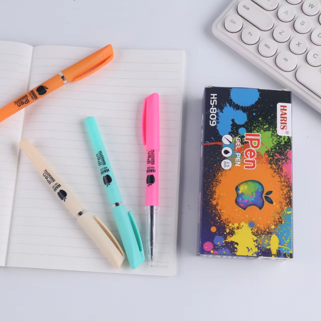Jual (12pcs) Pulpen Ipen 12 Youmei / Pen Apel / Gel Pen Apple Youmei ...