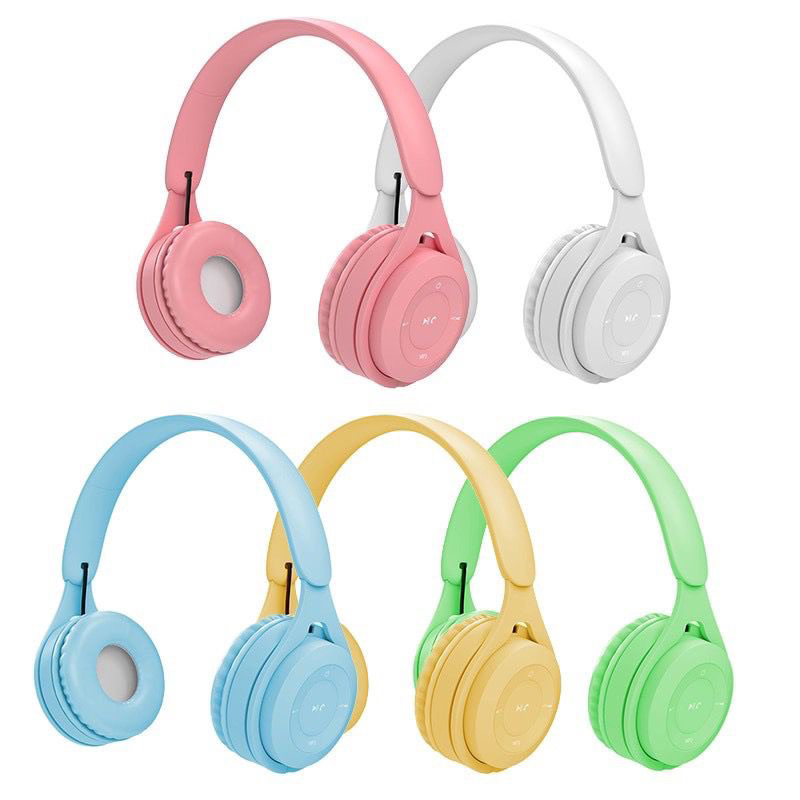 Jual HEADPHONE BLUETOOTH HEADSET WIRELESS MACARON Y08 STEREO HEADPHONE ...