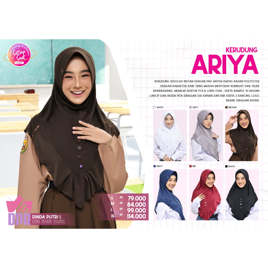 Jual Kerudung Rabbani ARIYA _ Hijab Instan | Shopee Indonesia