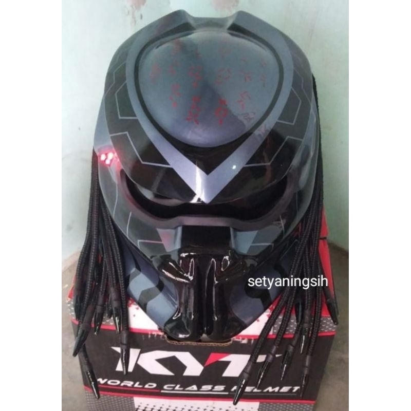 Jual helm predator black | Shopee Indonesia