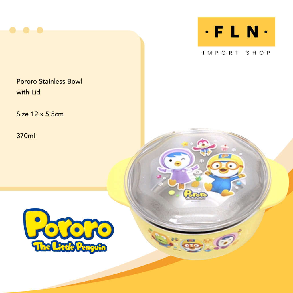 Jual Pororo Stainless Bowl with Lid | Shopee Indonesia