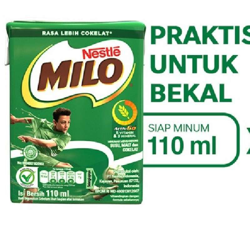 Jual 6 pcs - Milo UHT Susu Coklat [110 mL] | Shopee Indonesia