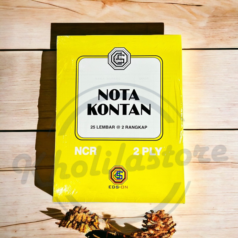 Jual Nota Kontan Besar NCR 2 ply EDS ON isi 10 pcs | Shopee Indonesia