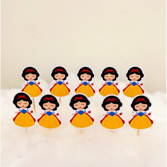 Jual TOPPER CUPCAKE SNOW WHITE / CUPCAKE SNOW WHITE / TOPPER SNOW WHITE ...