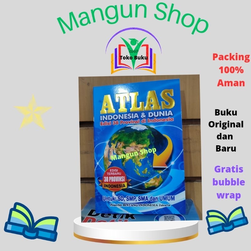 Jual Buku Atlas Indonesia dan Dunia Edisi 38 Provinsi B5 ( 15 x24 ...