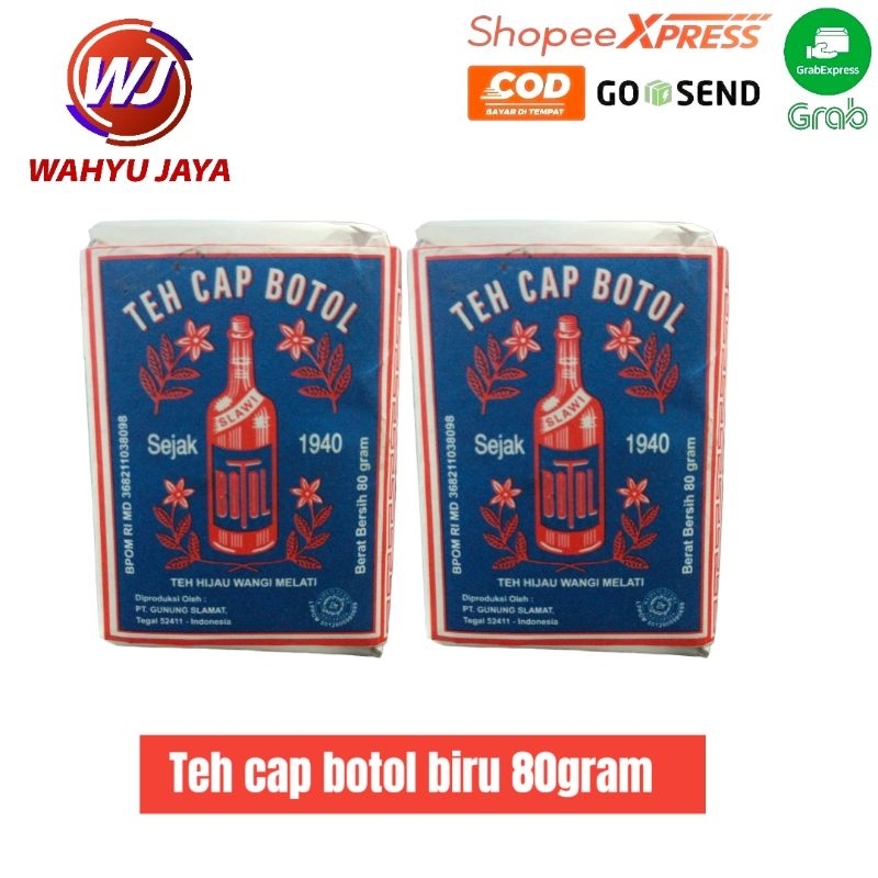 Jual teh cap botol biru 80gram | Shopee Indonesia