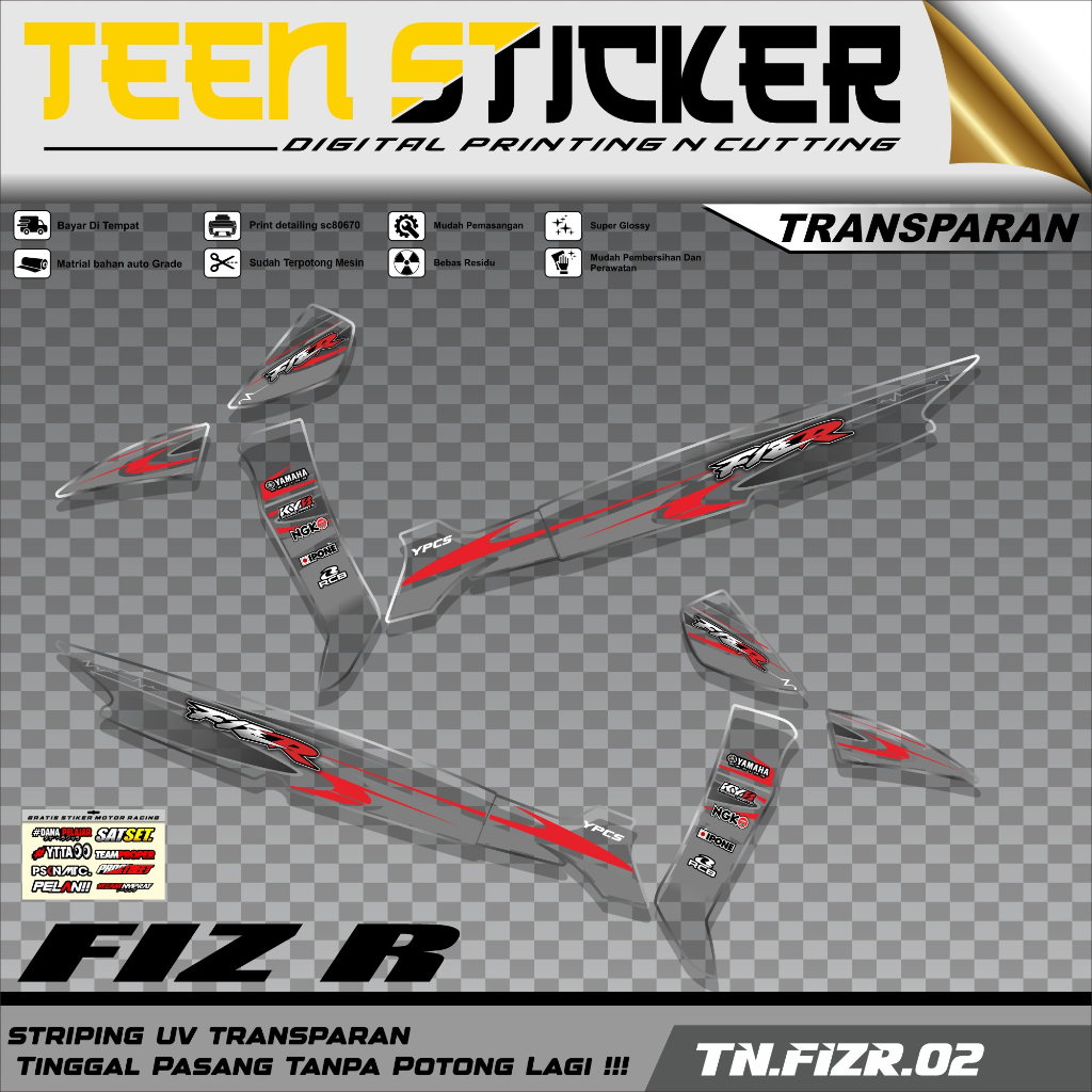 Jual STRIPING FIZ R - STRIPING HOLOGRAM YAMAHA FIZ R 1997-2004 RACING ...
