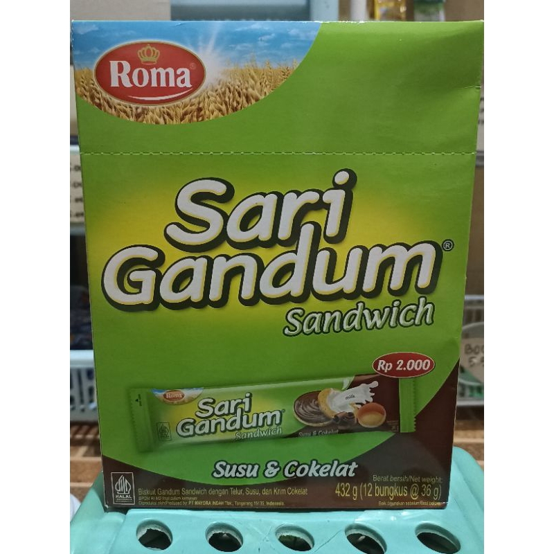 Jual Sari Gandum Sandwich/ Sari Gandum Cokelat | Shopee Indonesia