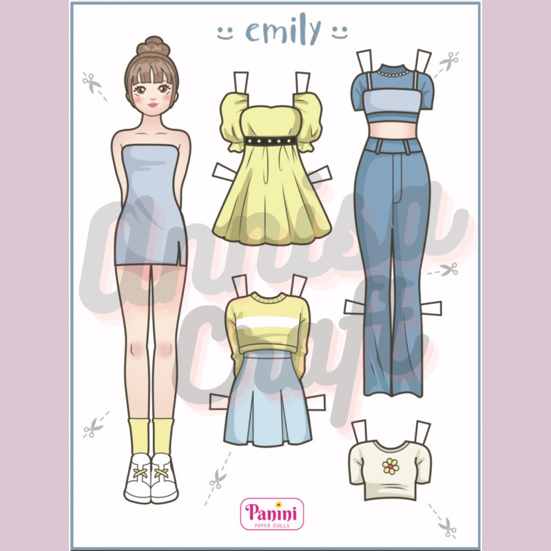 Jual Korean Paper Doll, Mainan Bongkar Pasang Kertas, Orang orangan ...