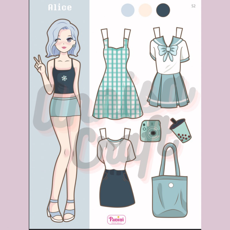 Jual Korean Paper Doll, Mainan Bongkar Pasang Kertas, Orang orangan ...