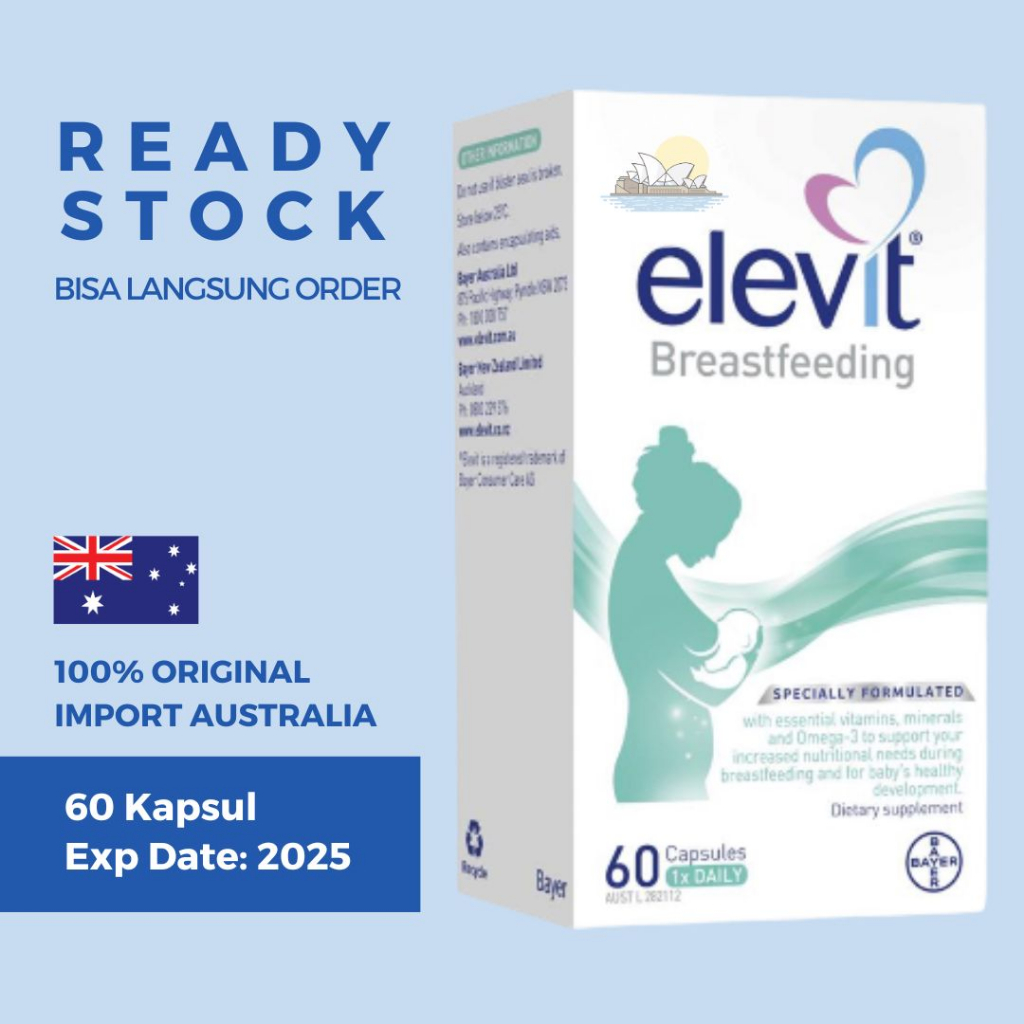 Jual Elevit Breastfeeding 60 Capsules (Vitamin Ibu Menyusui) | Shopee Indonesia