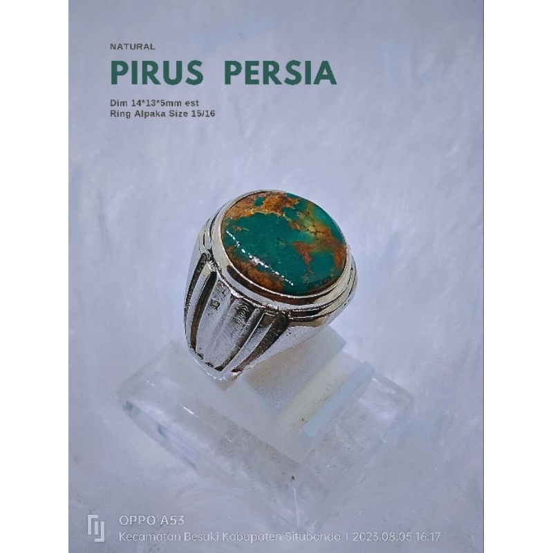 Jual Natural Pirus Persia Serat Urat Emas Hijau Asli Super HQ Top ...