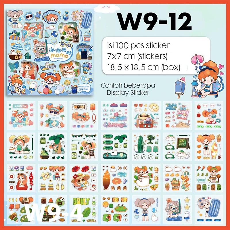 Jual Sticker Momo Waterproof / Sticker Karakter Cantik Imut / Sticker ...