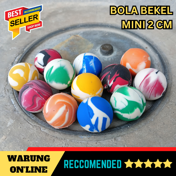 Jual [Isi 12 Biji] Bola Bekel Mini Warna Warni Ukuran +/- 2cm | Shopee ...