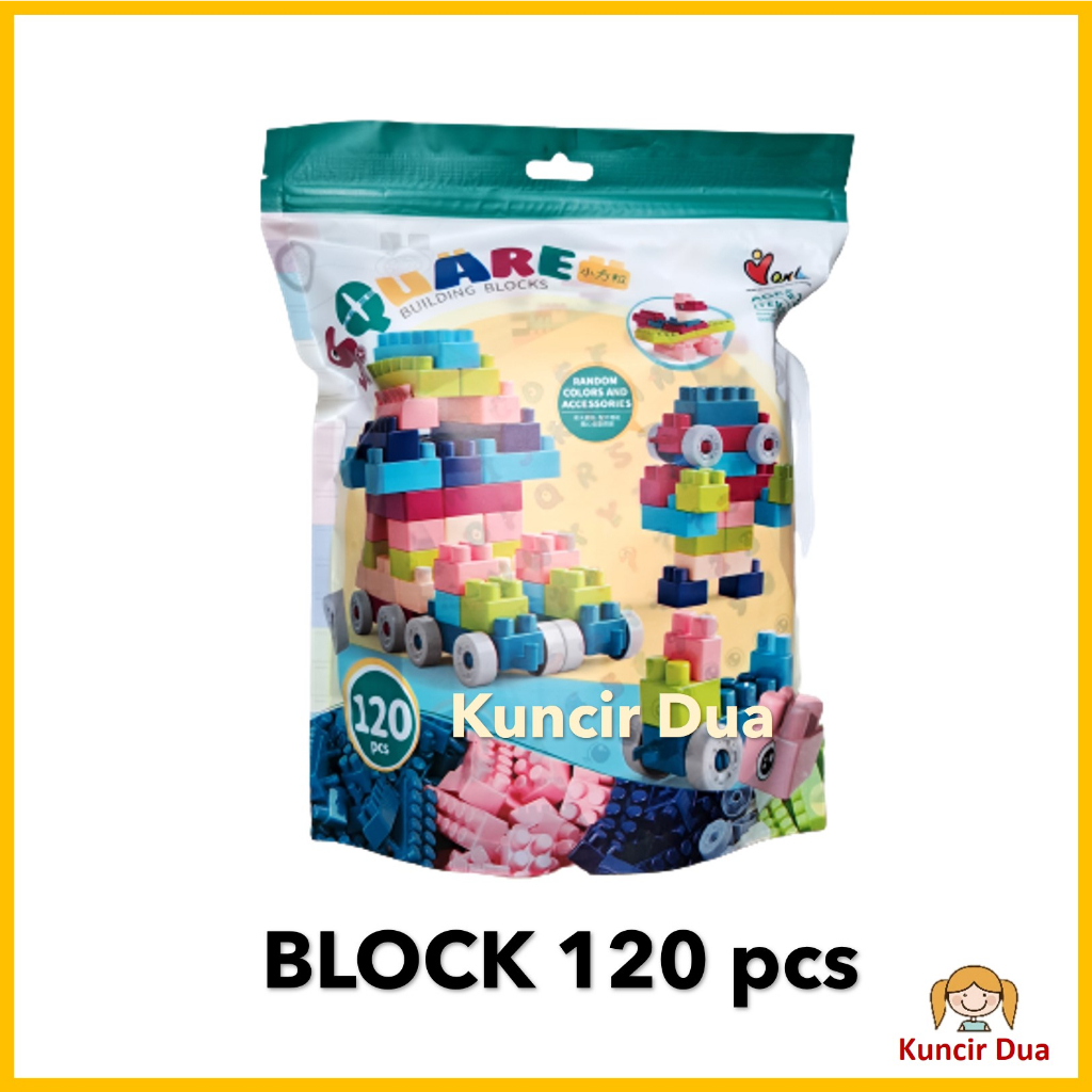 Jual Mainan Block Brick Anak KKV isi 280 pcs 120 pcs / Mainan Balok ...