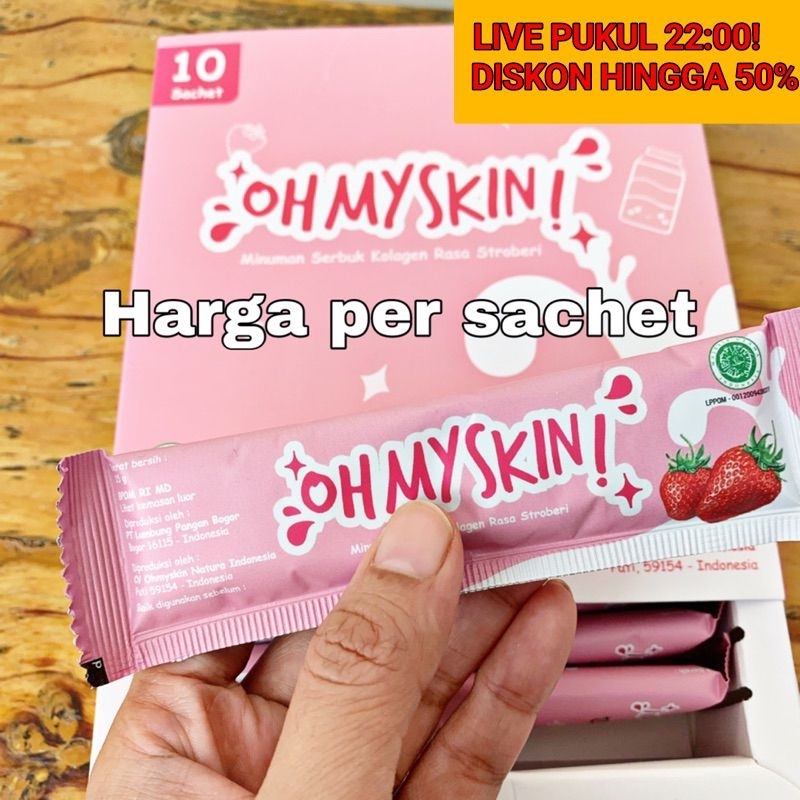 Jual Oh my skin collagen per 1 sachet minuman kolagen | Shopee Indonesia