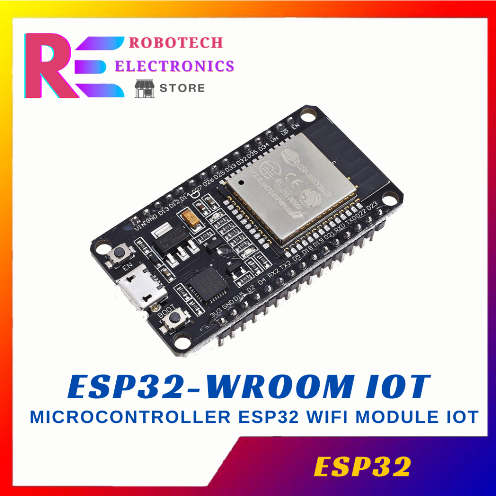 Jual ESP32 WROOM-32 WiFi BLE Development Board Arduino IDE IOT | Shopee Indonesia