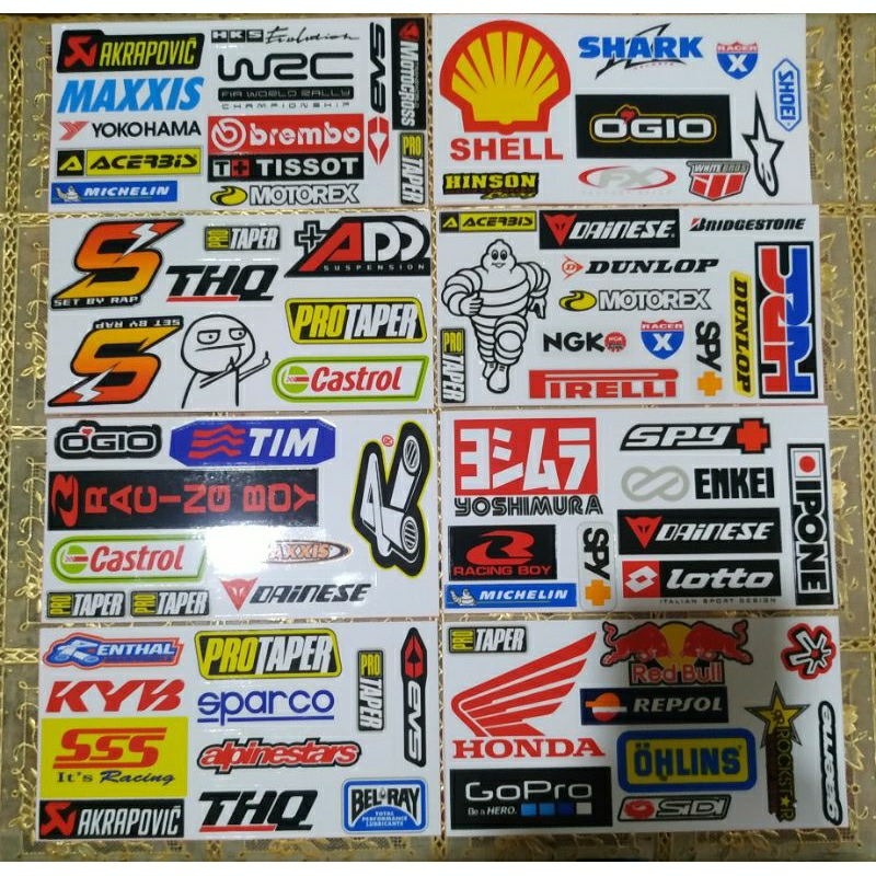 Jual STIKER RACING / SPONSOR PACK VIRAL | Shopee Indonesia