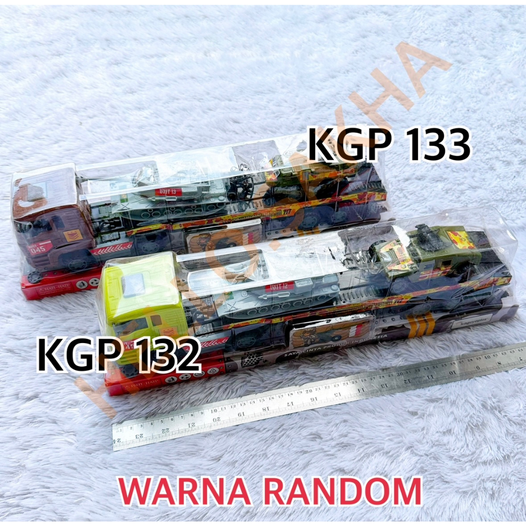 Jual Mainan Kgp 133 Dan 132 Truk Muat Muatan Truck Tank Mobil Jeep Jip Tentara Loreng Army
