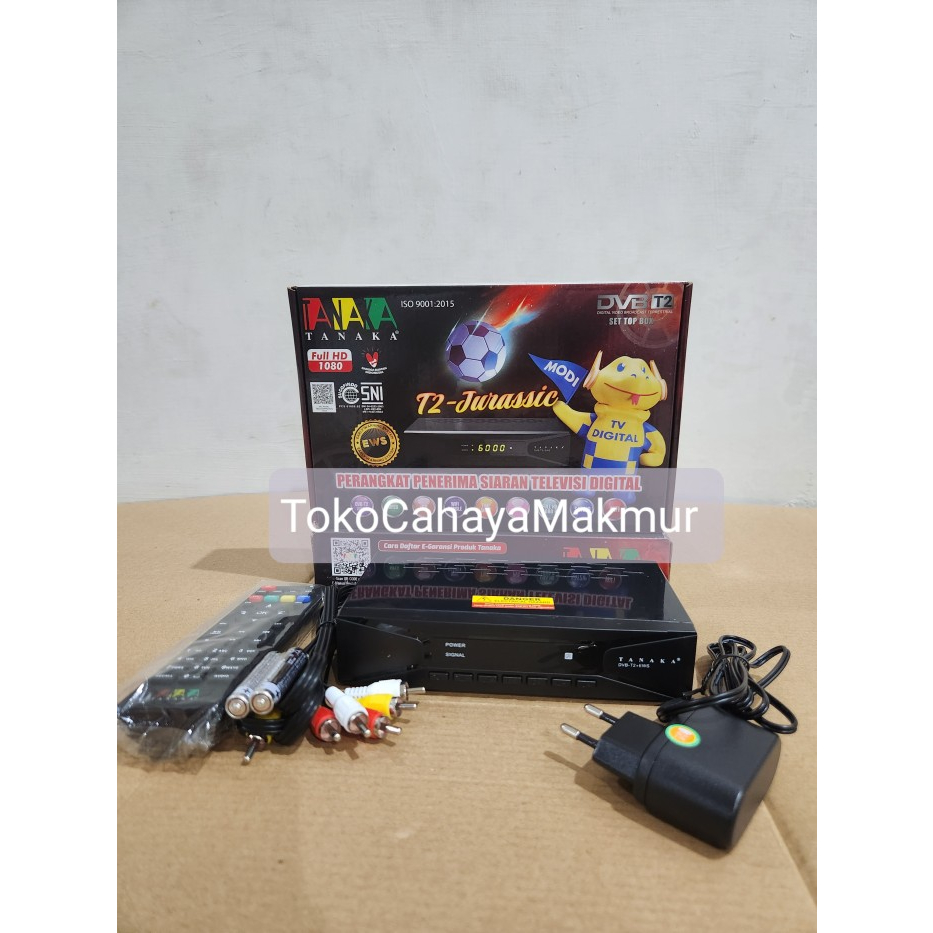 Jual TANAKA T2 JURASSIC Set Top Box Digital TV Receiver Full HD STB WiFi HDMI Youtube USB DVB T2 ...