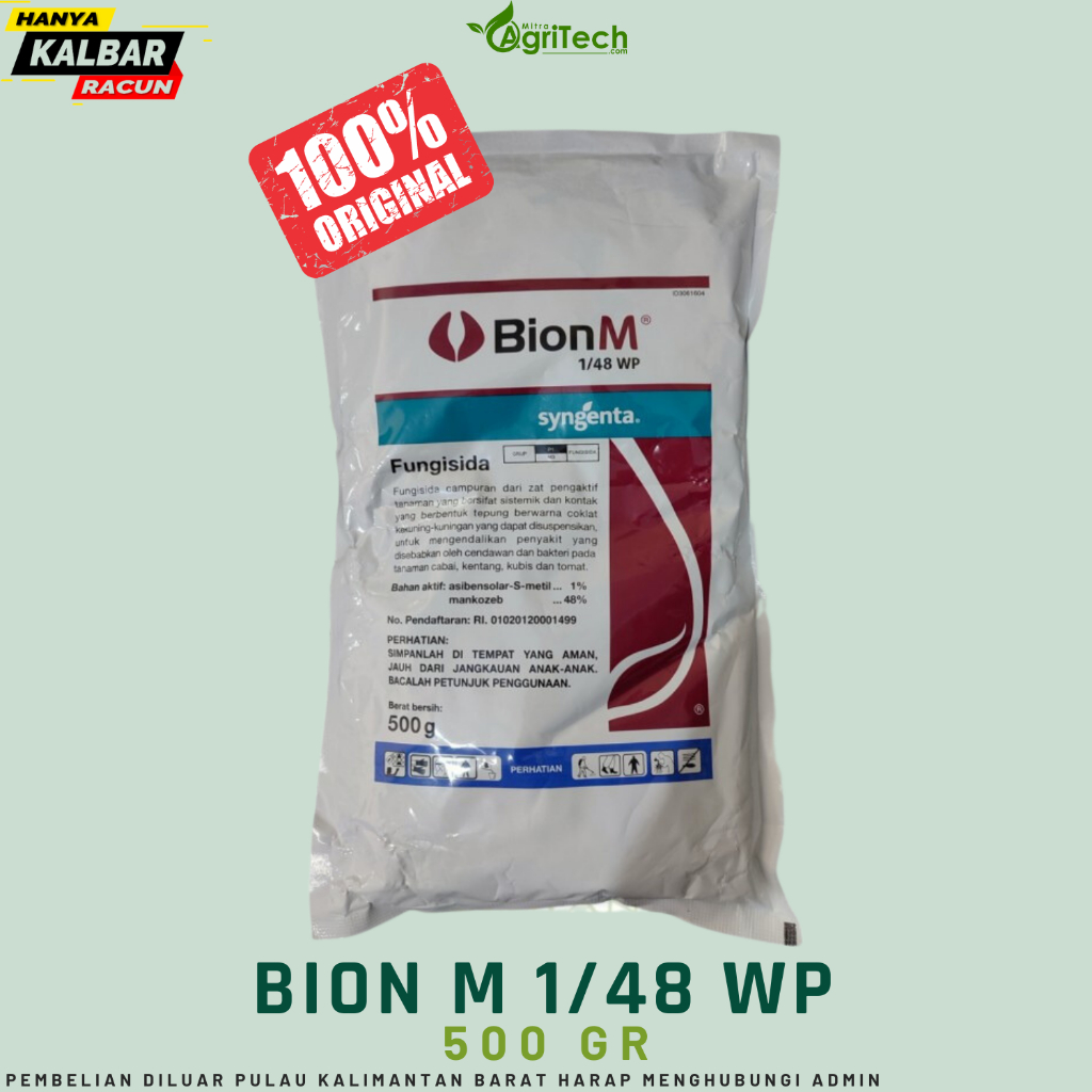 Jual BION M 1/48 WP 500 GRAM FUNGISIDA SISTEMIK & KONTAK BASMI JAMUR ORIGINAL BUKAN PALSU ...