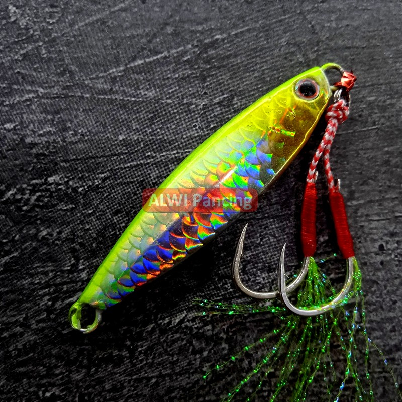 Jual ALWIX Metal JIG + Assist Hook JIGPARA 10gr 15gr 20gr ~ Micro Metal Jig UL UV Killer NON GID ...