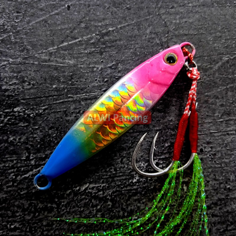 Jual ALWIX Metal JIG + Assist Hook JIGPARA 10gr 15gr 20gr ~ Micro Metal Jig UL UV Killer NON GID ...
