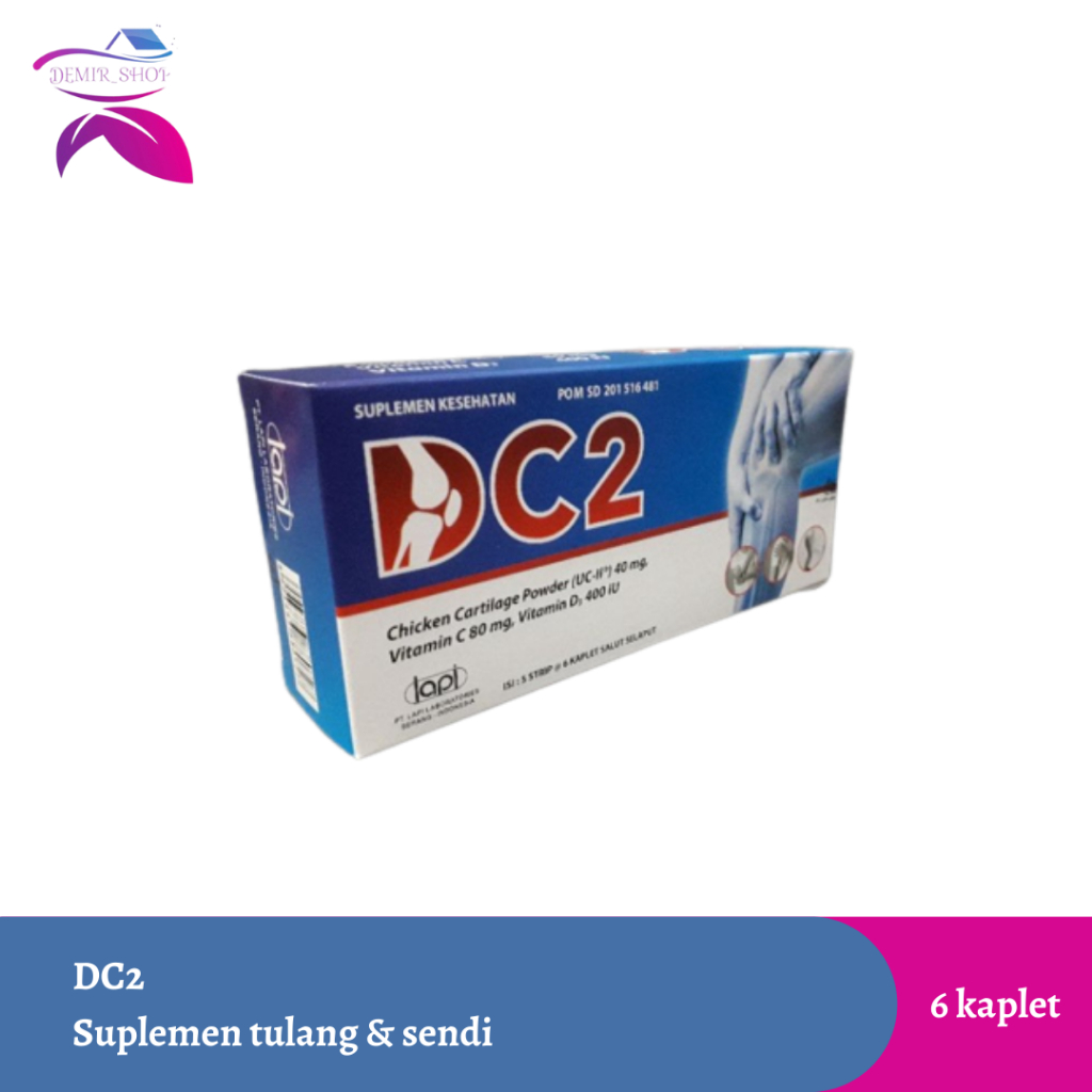 Jual DC2 Strip 6 Kaplet Vitamin Tulang / Suplemen Kesehatan Tulang ...