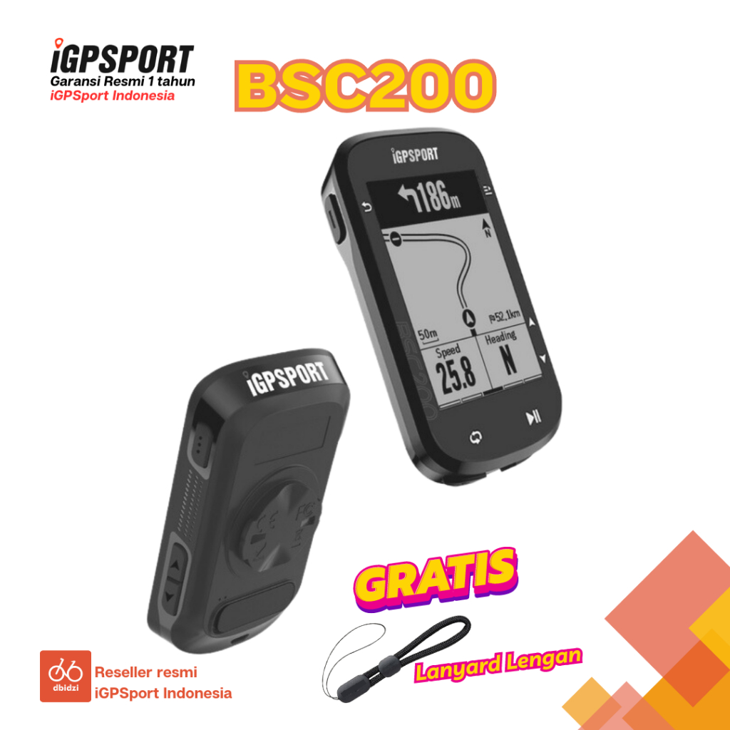 Jual Speedometer Sepeda iGPSPORT Bike Computer Cyclocomp BSC200 ...