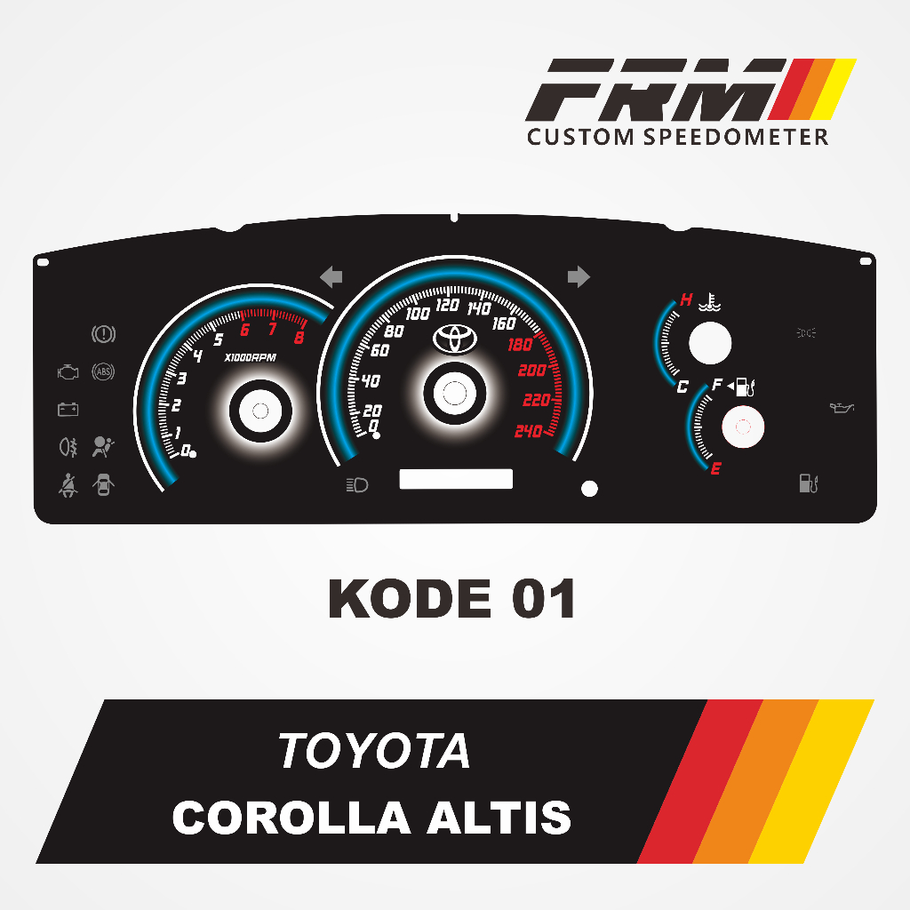 Jual Panel Speedometer custom papan speedometer custom toyota Corolla ...