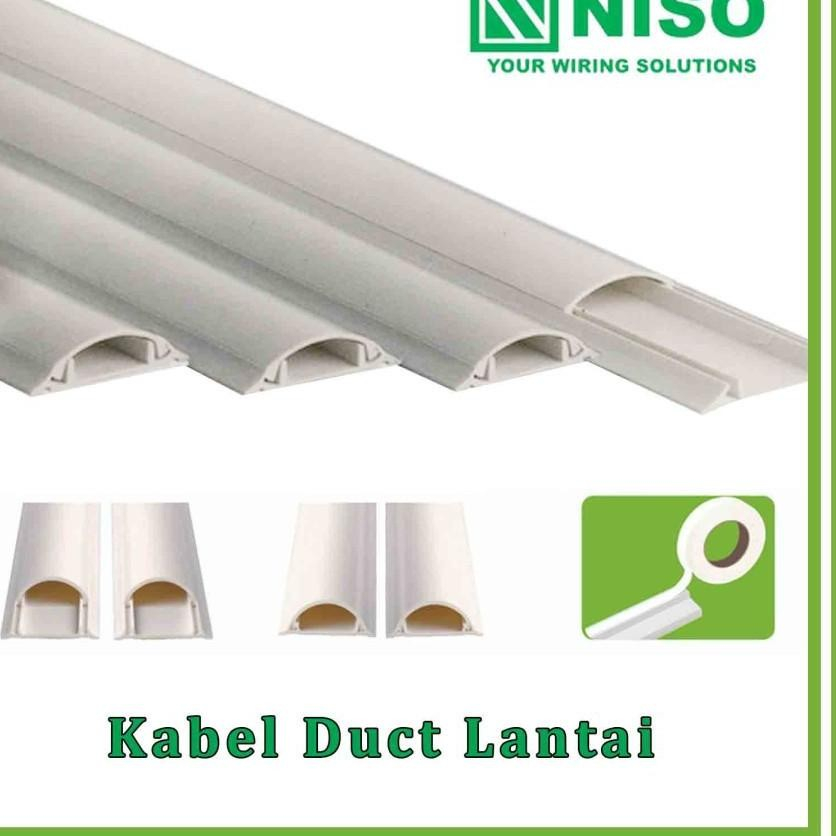 Jual NISO KABEL DUCT OVAL / NISO KABLE DUCT LANTAI / FLOOR DUCT 1M ...