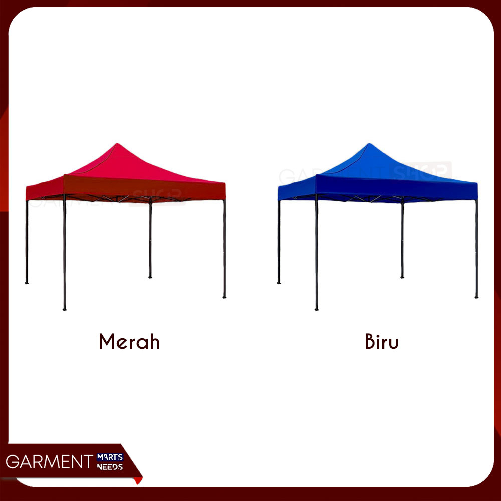 Jual Tenda Jualan Lipat Atap Terpal 2x2 3x3 Stand Jualan Outdoor PKL ...