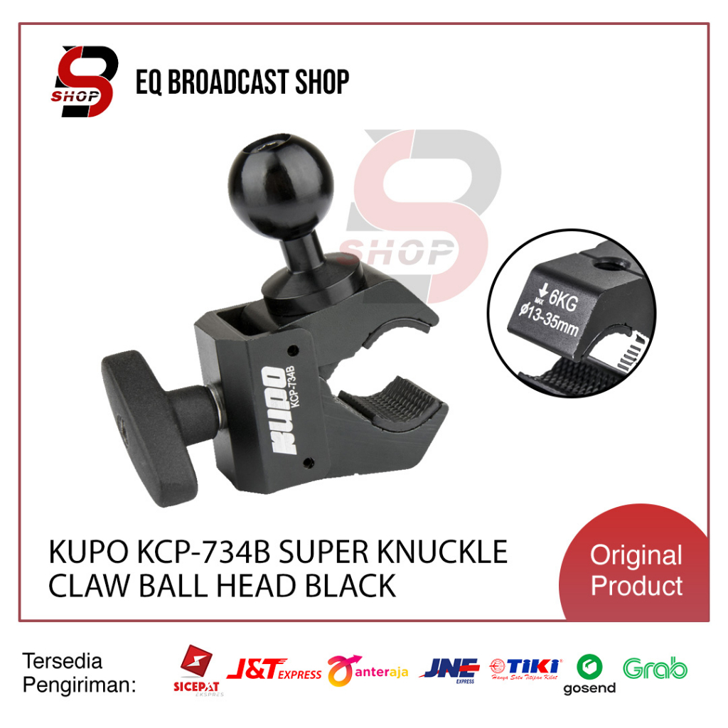 Jual KUPO KCP-734B SUPER KNUCKLE CLAW BALL HEAD BLACK | Shopee Indonesia