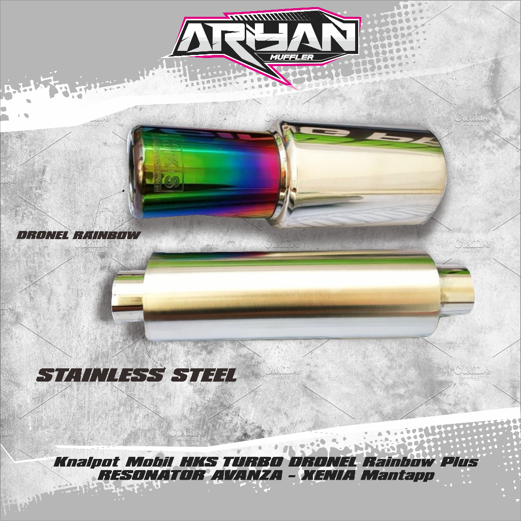 Jual Knalpot Mobil HKS TURBO DRONEL Rainbow Plus RESONATOR AVANZA ...